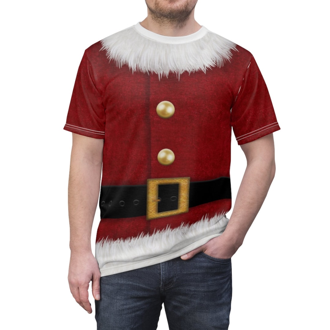Santa Claus Shirt Men, Santa Claus Costume, Christmas Costume, Disney ...