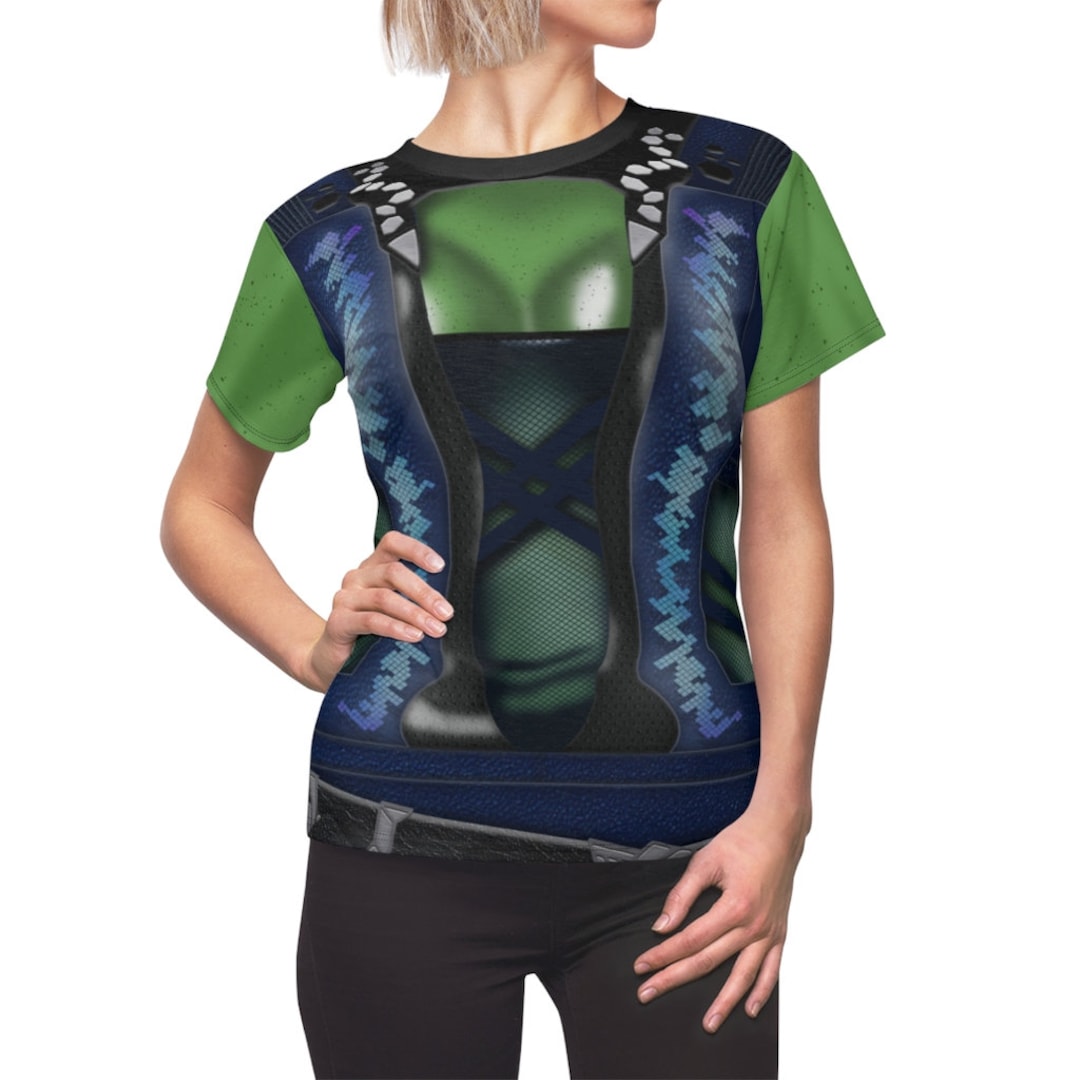 Gamora Blue and Black Women Shirt, Guardians of the Galaxy Costume ...