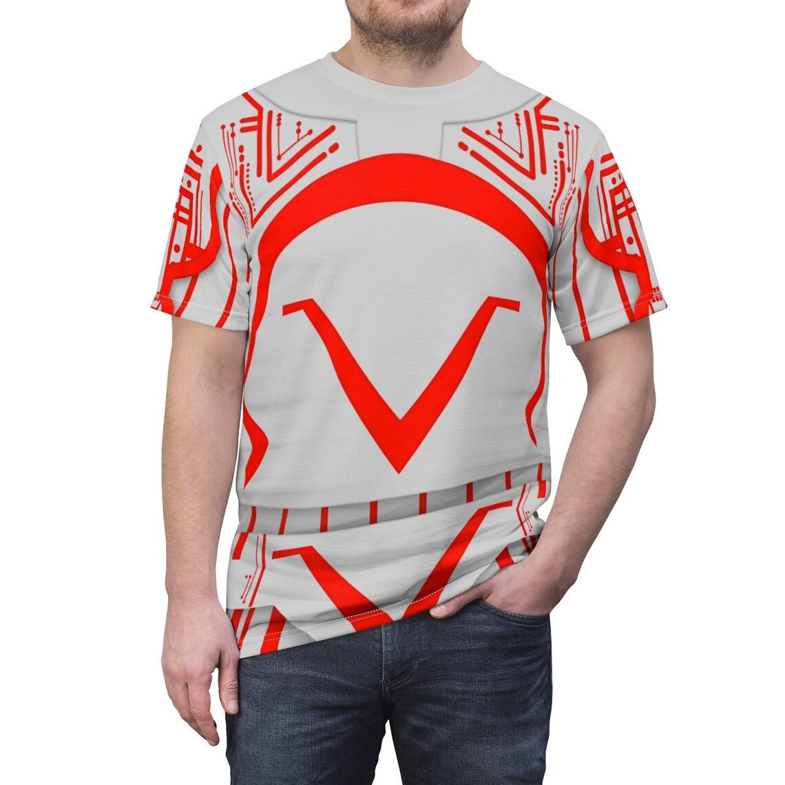 Commander Sark Shirt Tron Inspired Costume Rundisney - Etsy
