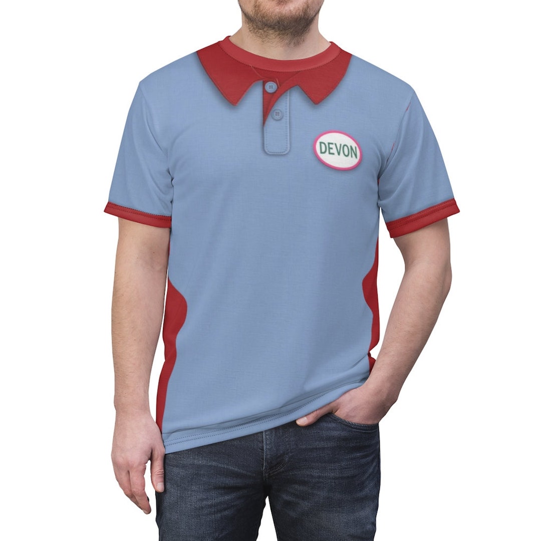 Devon Shirt, Turning Red Costume, Daisy Mart Uniform, Pixar Animation ...