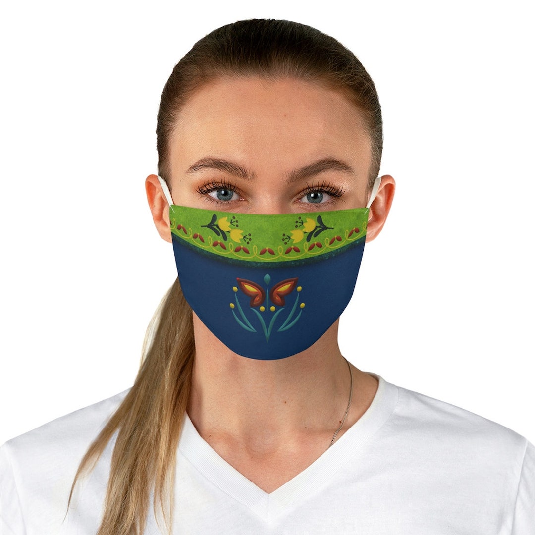 Princess Anna Mask Frozen Face Mask Unisex Face Mask Made in - Etsy