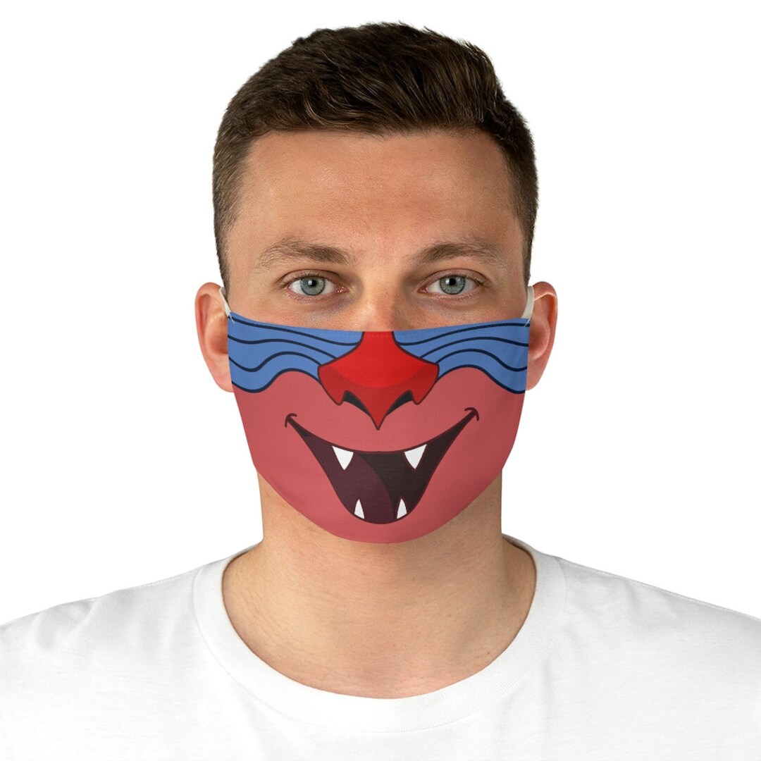 Rafiki Face Mask, the Lion King Face Mask, Unisex Face Mask Made in USA ...