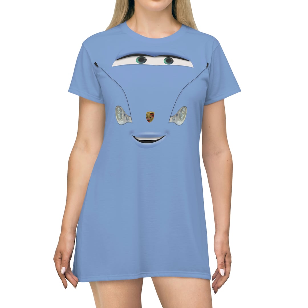 Sally Carrera Short Sleeve Dress, Pixar Cars Cosplay Costume ...