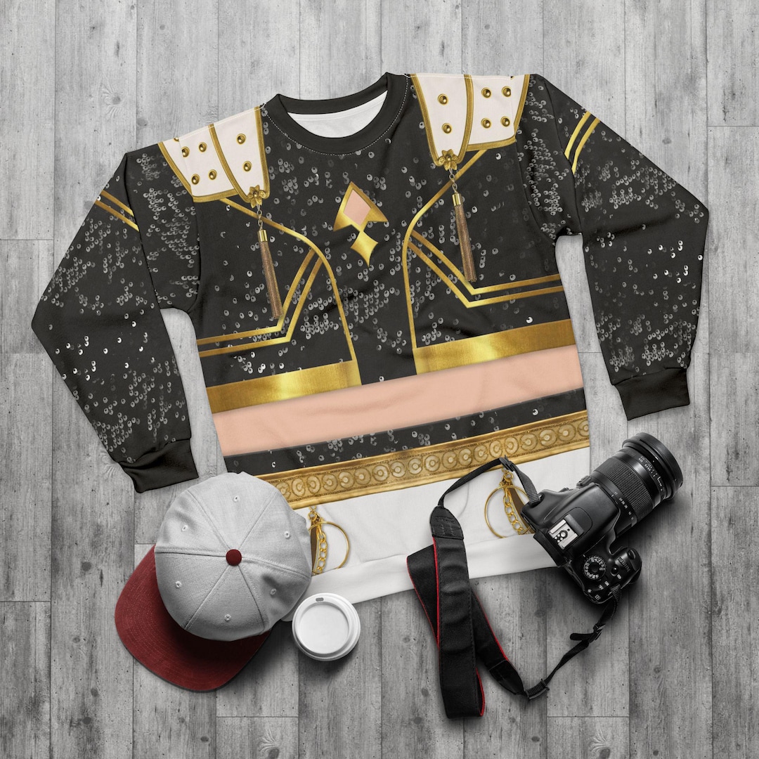 Golden Black K-pop Group Costume, Idol Movie Outfit, Black Gold Stage ...