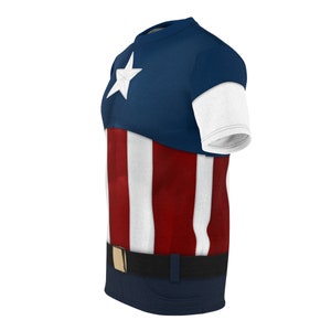 Captain America Stars and Stripes USO Uniform Shirt, the First Avenger ...
