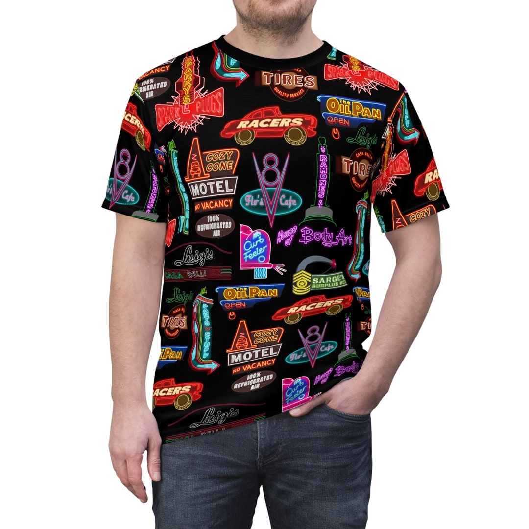 Cars Land Neon Colorful Shirt, Pixar Cars Costume, Radiator Springs ...