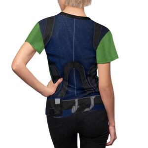 Gamora Blue and Black Women Shirt, Guardians of the Galaxy Costume ...