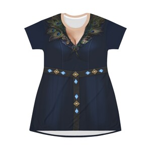 Disenchanted Inspired Costume, Giselle Philip Blue Short Sleeve Dress ...