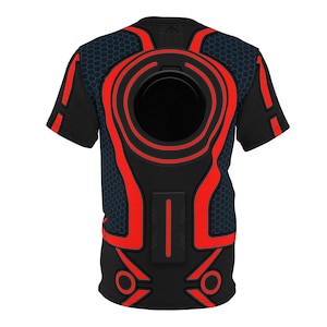 Red Tron Shirt, Tron Legacy Costume, Tron City Cosplay, Tomorrowland ...