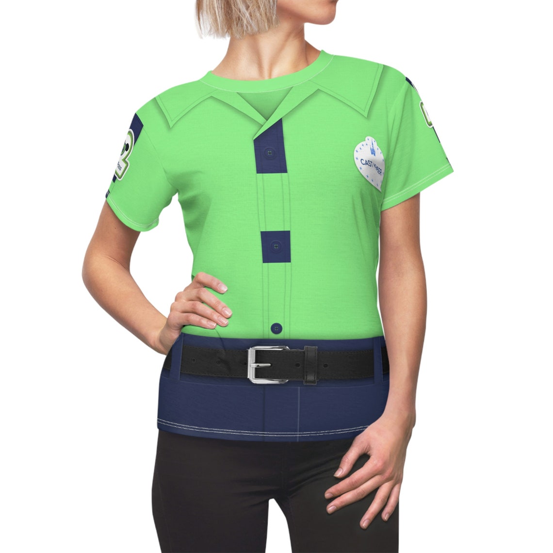 Photopass Cast Member Green Uniforms Women's Shirt, Disneyland Cast ...