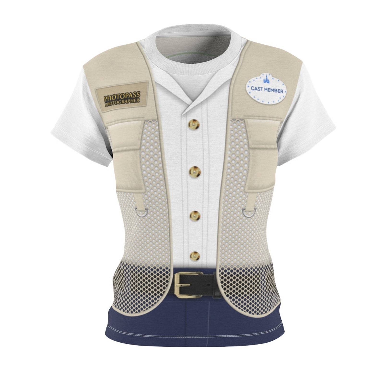 Photopass Cast Member Women Shirt Disney Cast Member Costume - Etsy