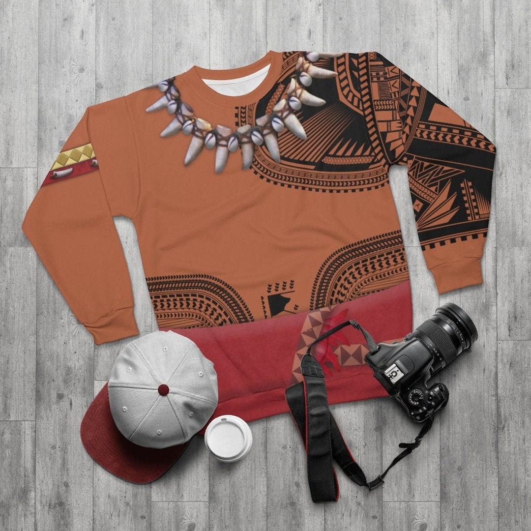 Chief Tui Long Sleeve Sweatshirt, Moana Costume, Moana Sweatshirt ...