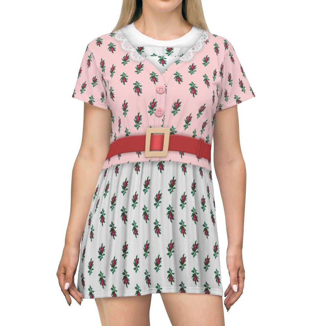 Disenchanted Inspired Costume, Giselle Philip Flower Short Sleeve Dress ...