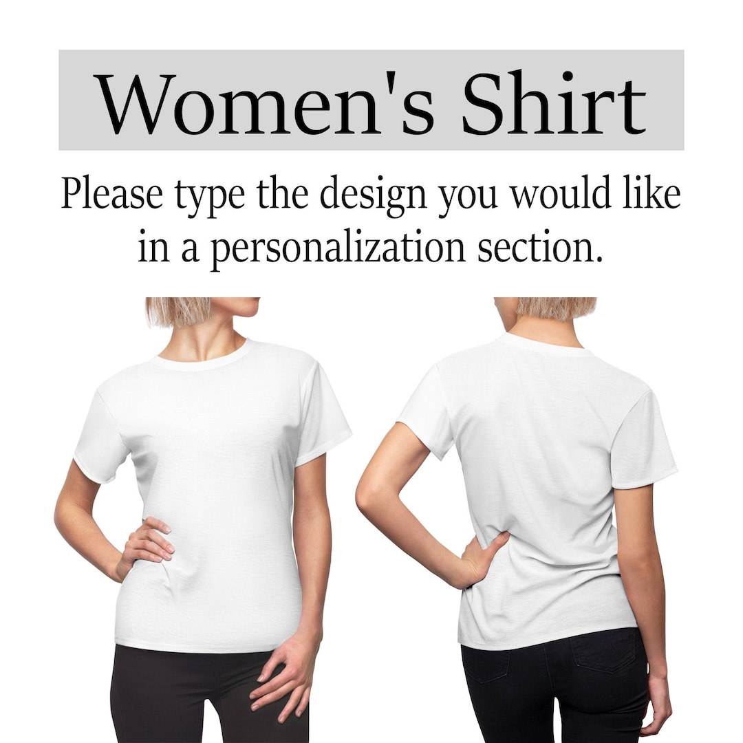 T-shirt coupé-cousu AOP personnalisé pour femme - Etsy France