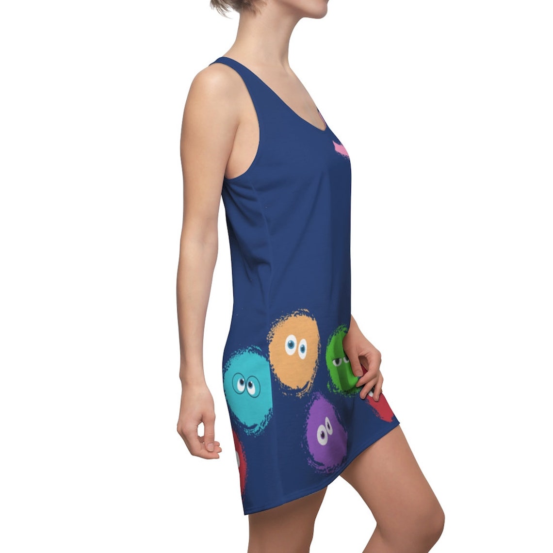 Inside Out Costume Emotions Pattern Dress Disney Dresses for - Etsy