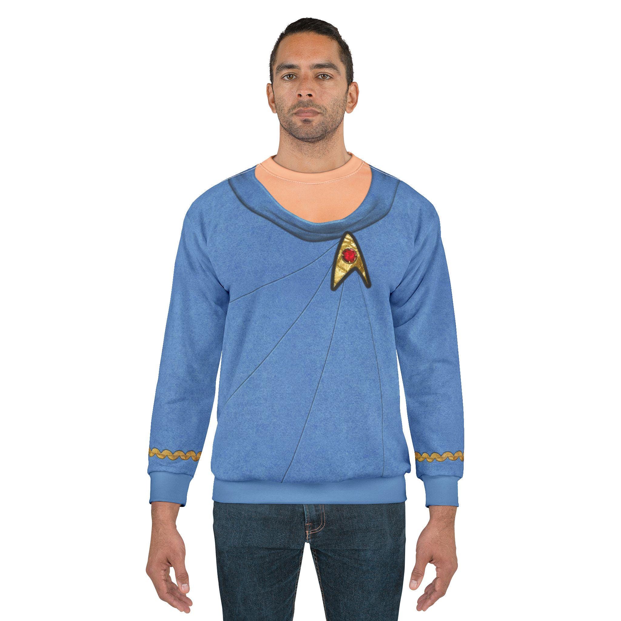 Starfleet Officer Blue Uniform Long Sleeve Shirt, Science Costume ...