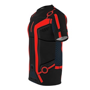 Red Tron Shirt, Tron Legacy Costume, Tron City Cosplay, Tomorrowland ...