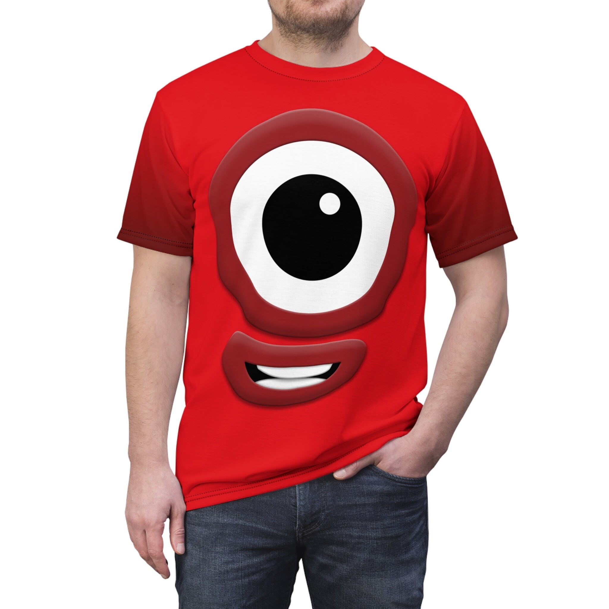 Number One Red Blocks Costume, 1 Block Face Cosplay, Num Characters ...