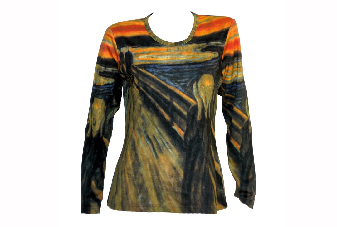Edvard Munch the Scream Long Sleeve Art T-shirt - Etsy