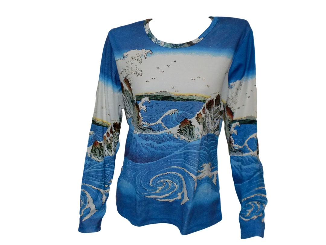 Hiroshige Naruto Whirlpool Ukiyoe Art Long Sleeve T-shirt - Etsy