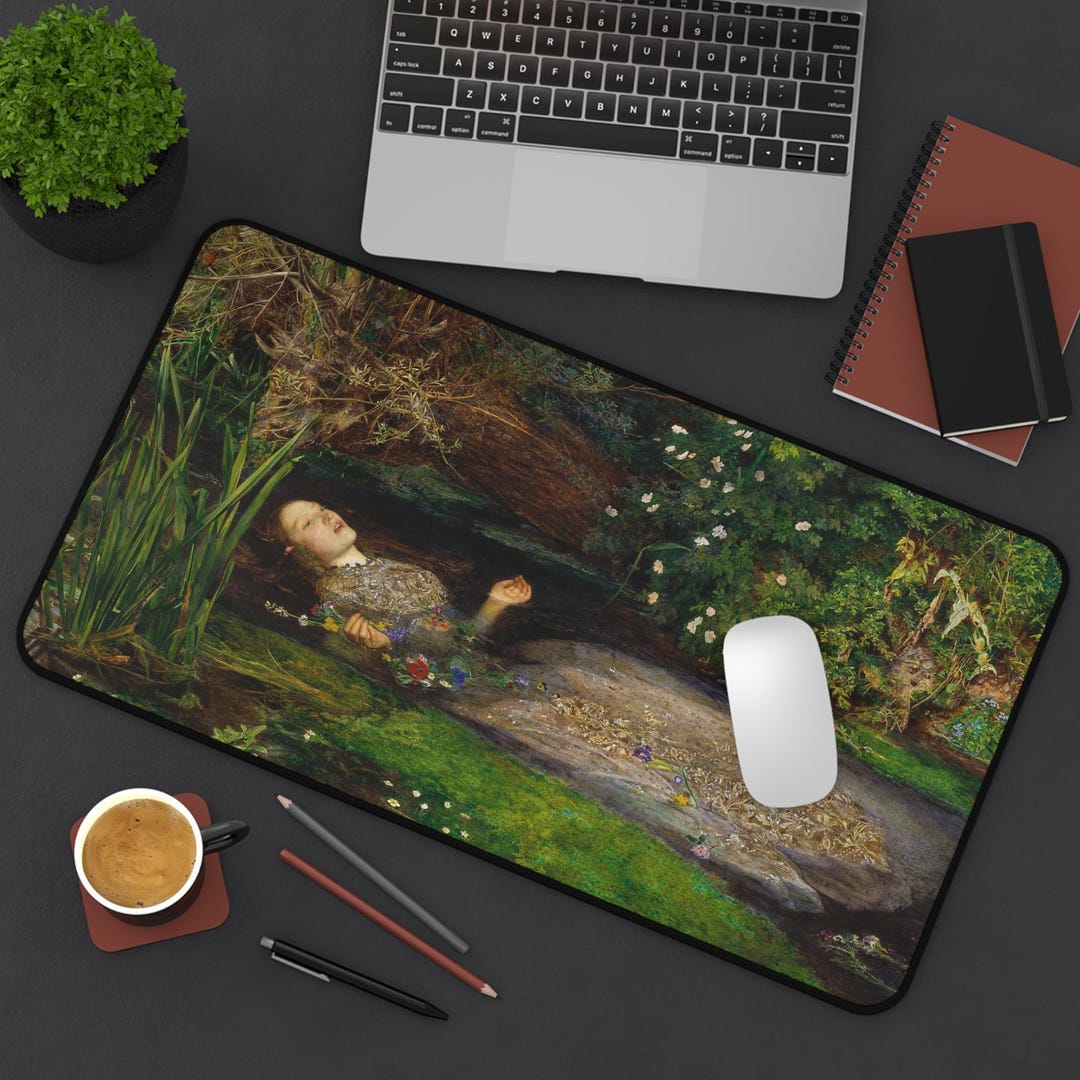 Ophelia Painting Desk Mat | John Everett Millais Masterpiece Art Mouse ...