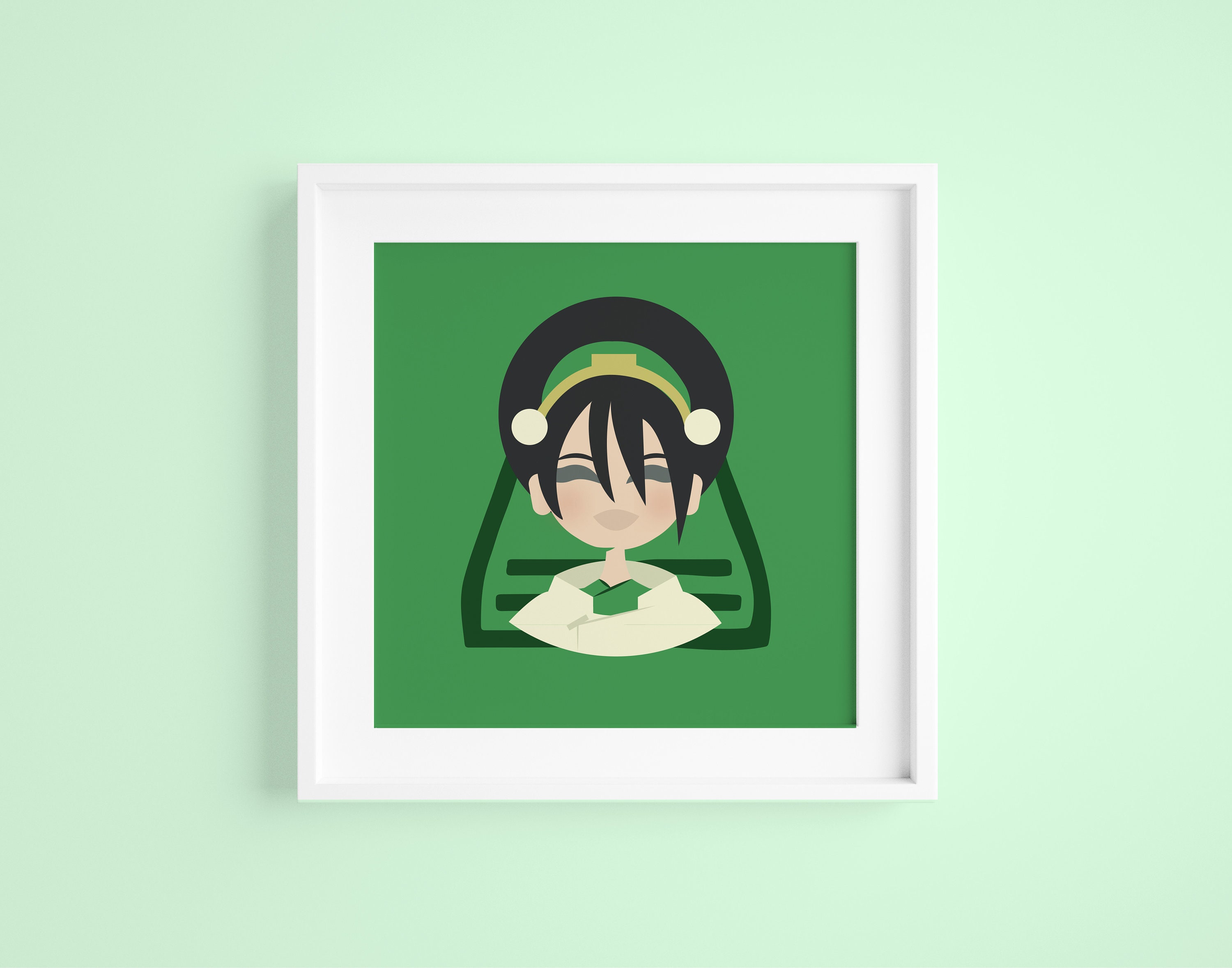 Tuff Girl Wall Art 5 in X 5 In. Print Illustration | Etsy