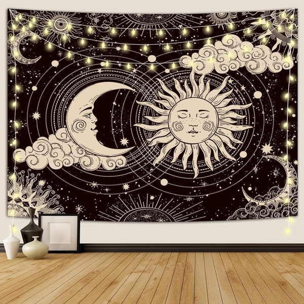 Sun and Moon Tapestry - Etsy