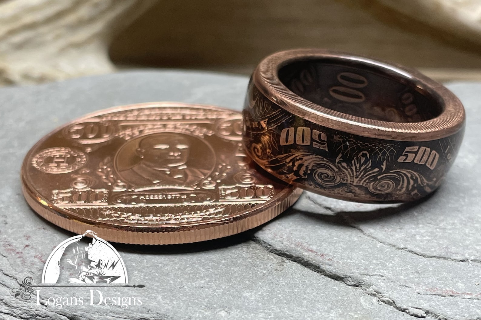 500-dollar Bill Silver Certificate Coin Ring. Handcrafted 1 Oz - Etsy