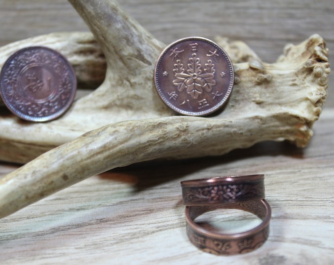 Coin Ring With the Running Man Coin Medallion Noa Tam Coin Jewelry ...