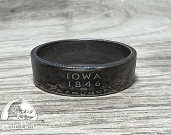 KANSAS US State Quarter Coin Ring Size 6-14, Coin Ring, Coin Jewelry ...