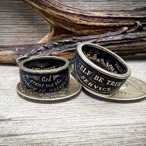 Sobriety AA Recovery Chip Alcoholics Anonymous Coin Ring NA Coin ...