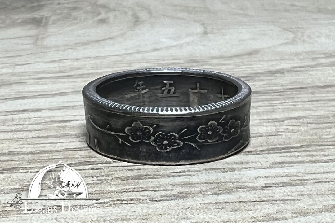 TAIWAN 10 YUAN Coin Ring Size 7-11, Coin Ring, Coin Jewelry, Powder ...
