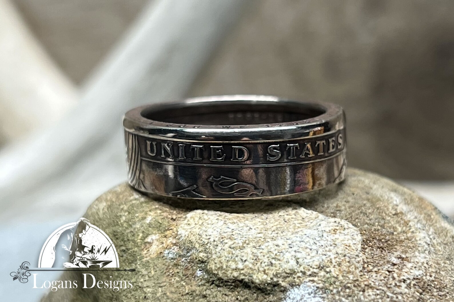 Sacagawea Golden Dollar Coin Ring Coin Ring Size 6-11 | Etsy