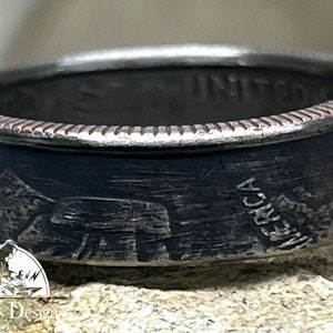 INDIANA US State Quarter Coin Ring Size 6-14, Coin Ring, Coin Jewelry ...