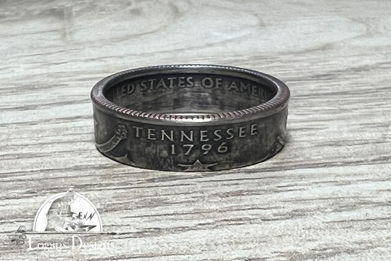 TENNESSEE US State Quarter Coin Ring Size 6-14 Coin Ring | Etsy