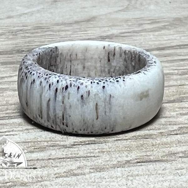 Elk Antler Ring - Etsy