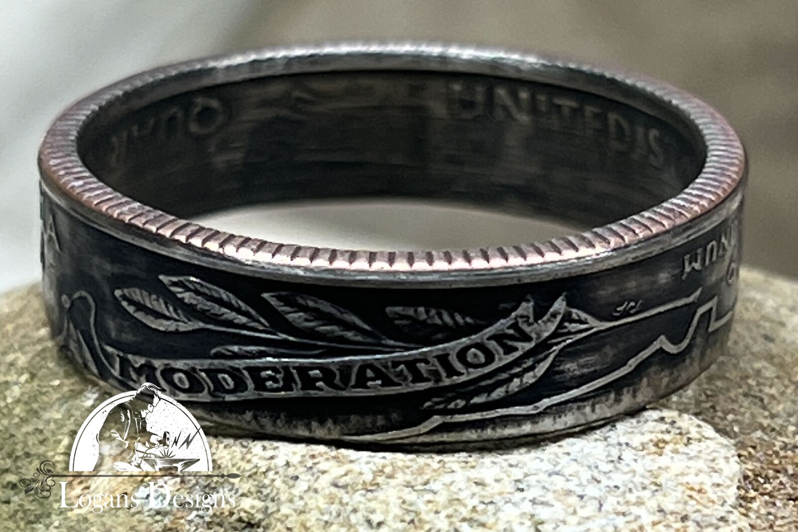 GEORGIA US State Quarter Coin Ring Size 6-14 Powder Coated - Etsy