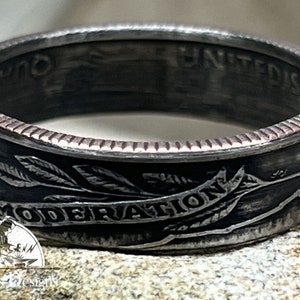 GEORGIA US State Quarter Coin Ring Size 6-14, Powder Coated, Coin ...