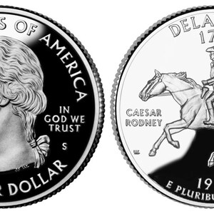 DELAWARE US State Quarter Coin Ring Size 6-14, Coin Ring, Coin Jewelry ...