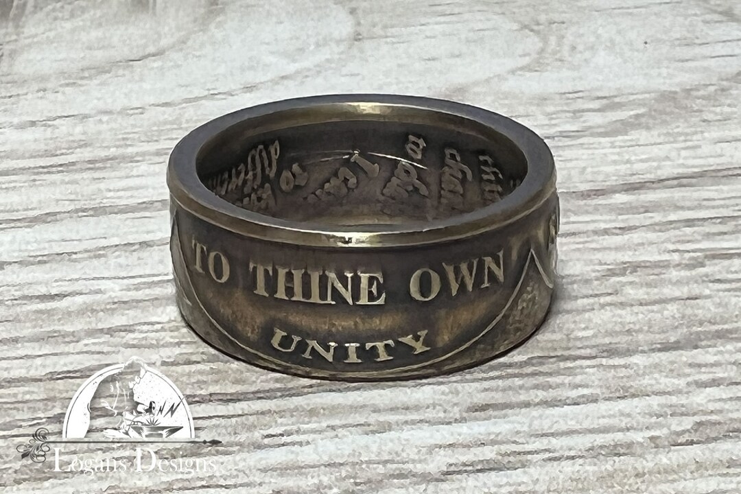 AA Ring Sobriety AA Anniversary Alcoholics Anonymous Coin Ring - Etsy