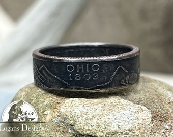 MONTANA US State Quarter Coin Ring Size 6-14 Powder Coated | Etsy