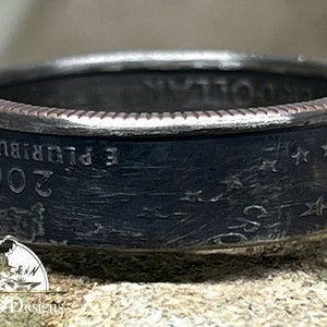 INDIANA US State Quarter Coin Ring Size 6-14, Coin Ring, Coin Jewelry ...