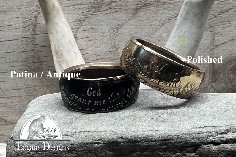 Serenity Prayer AA Ring Sobriety AA Anniversary Alcoholics - Etsy