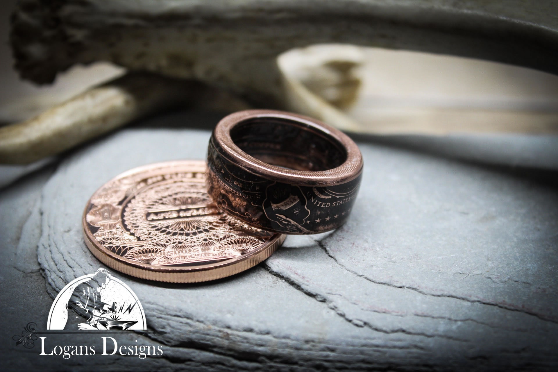 1 Dollar Bill Silver Certificate Coin Ring. Handcrafted 1 Oz .999% ...