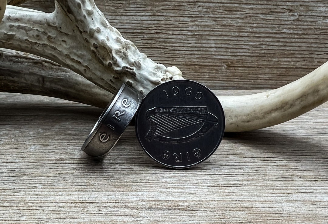 Irish Coin Ring Handmade Irish 10 Pence Coin - Etsy
