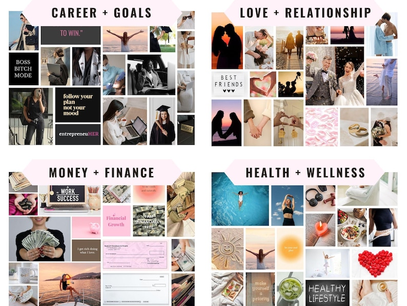 2500+ Whole Vision Board Kit Bundle for 2026, Images & Affirmations ...