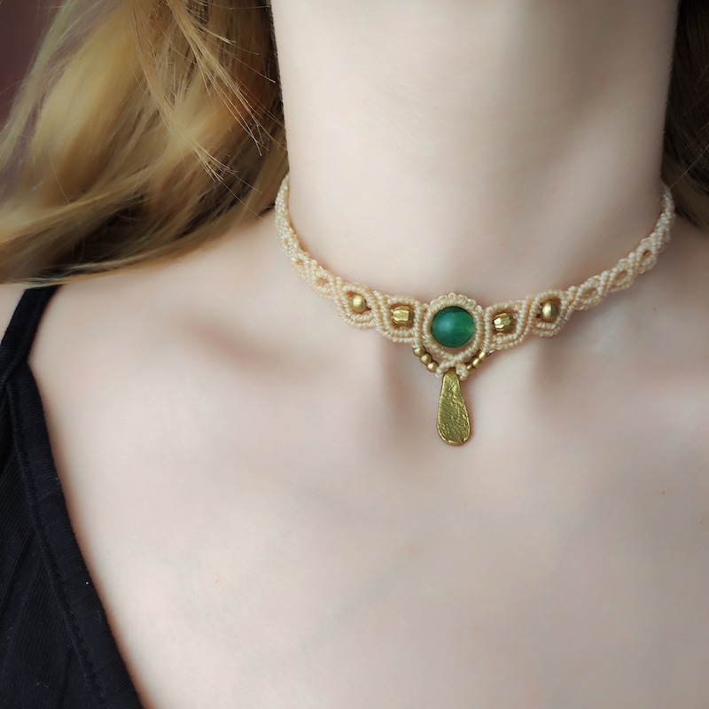 Hemp Choker Necklace - Etsy