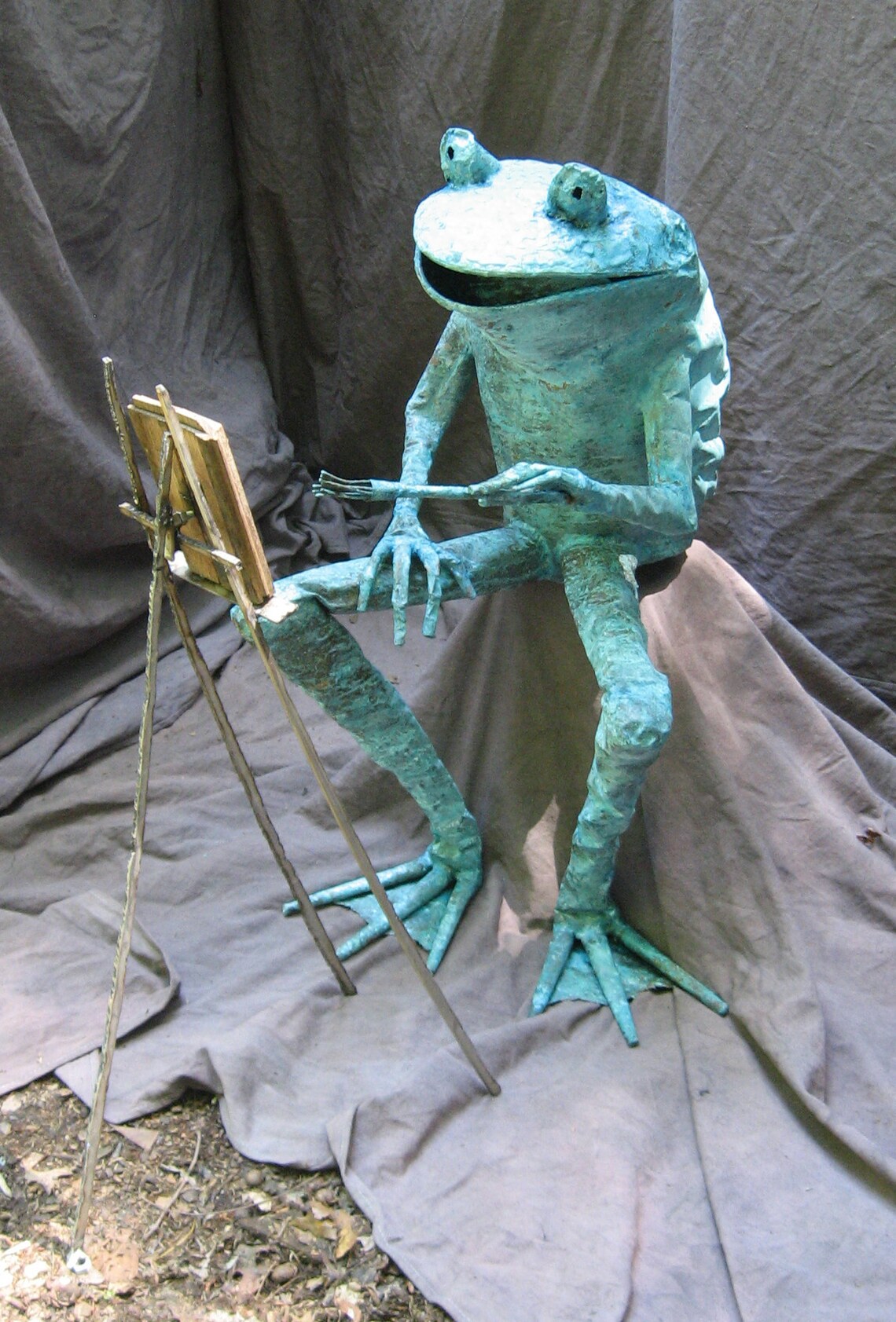 Human-sized Copper and Bronze Artist Frog Sculpture by Beau Smith - Etsy