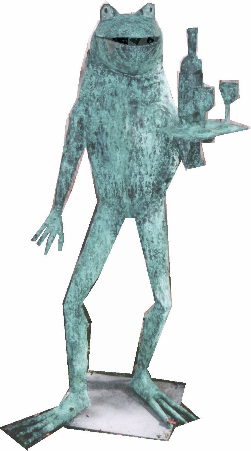 Waiting Tables Frog Sculpture Copper and Bronze by Beau Smith - Etsy