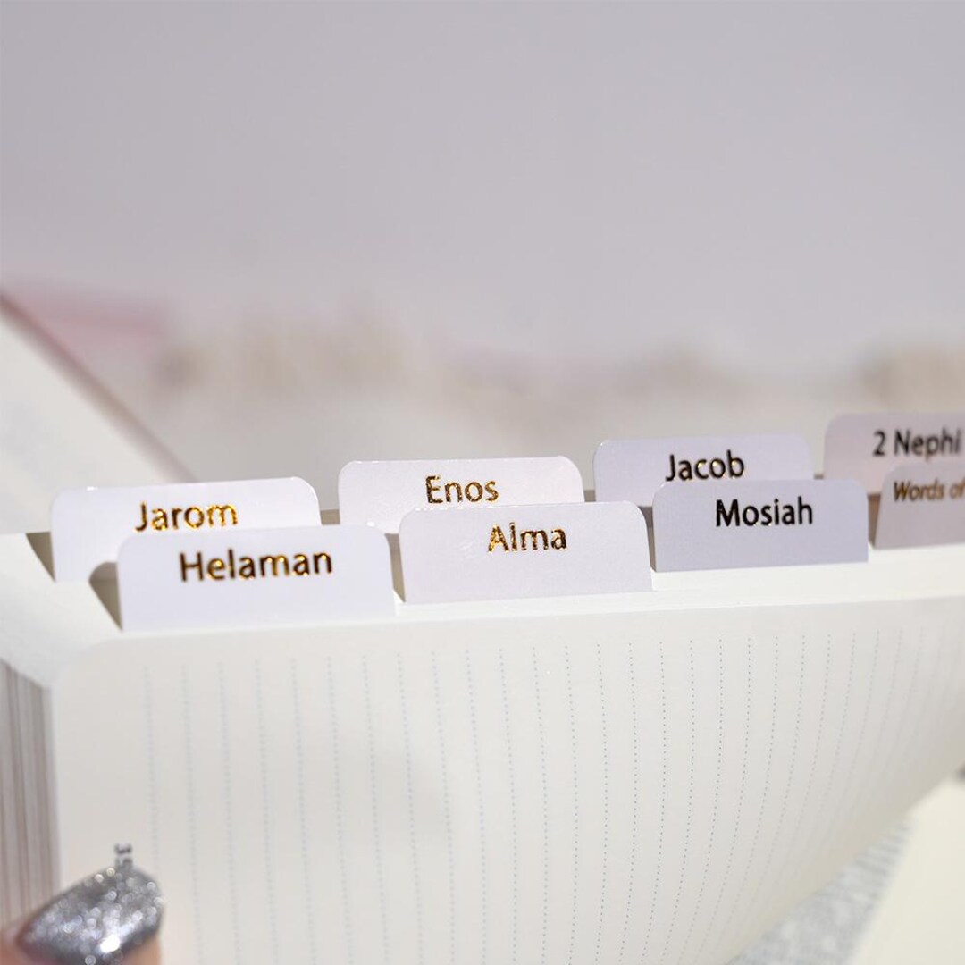 Book of Mormon Tabs - Wisdom - Gold Foiled Tabs - Doctrine & Covenants ...